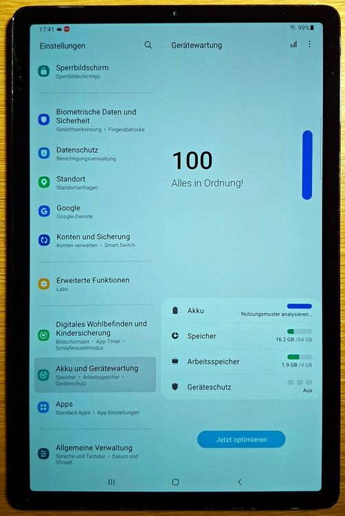 SAMSUNG Galaxy Tab S5e, 64 GB, Wi-Fi, Schwarz (Gebraucht) in Siebnen ...