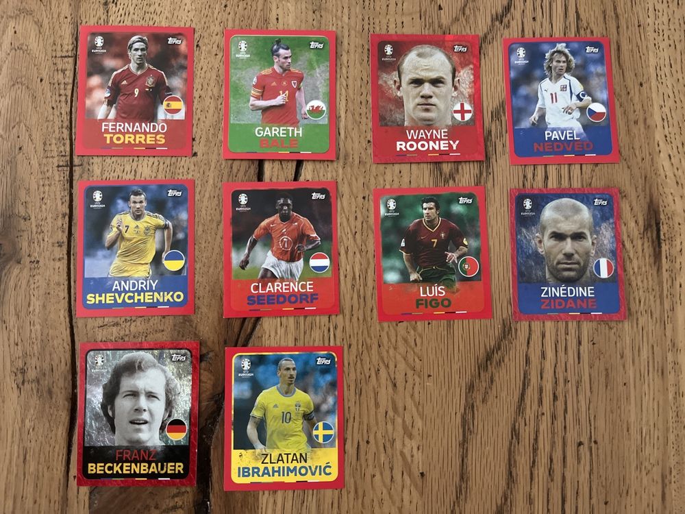 UEFA Euro 2024 Topps Sticker LEGENDEN 1-10 Komplett | Kaufen auf Ricardo