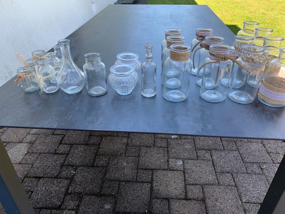 Vasen/Dekorations Gläser 23Stk. | Kaufen auf Ricardo