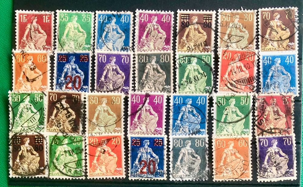 ALT Lot CH Briefmarken mit Stempel (Gebraucht) in Aarau für CHF 1.2 ...