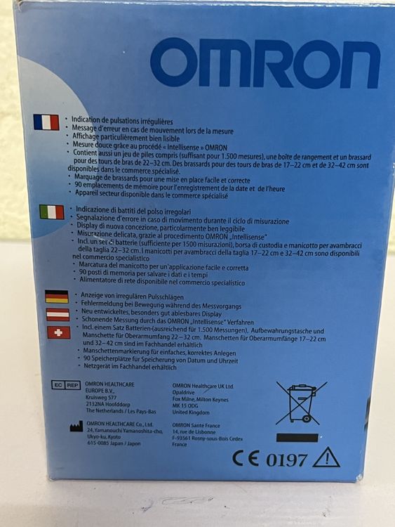 Omron M6 Blutdruckmessgeraet - Top! Komplett! (nik93) (Gebraucht) in ...