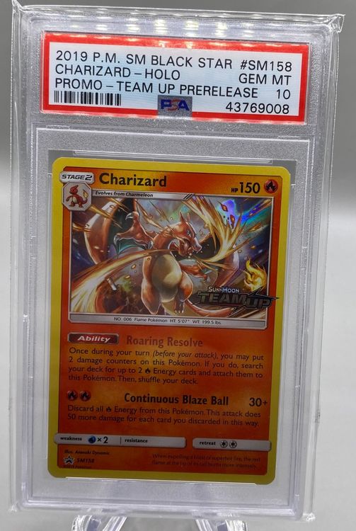 Pokémon Charizard Promo Team Up Prerelease PSA 10 | Kaufen auf Ricardo