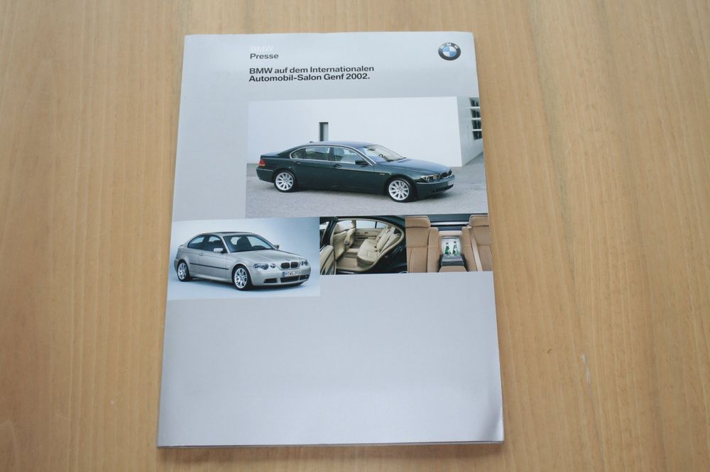 BMW Pressemappe Genf 2002 Vorstellung 7. Reihe Lang (Gebraucht) in ...