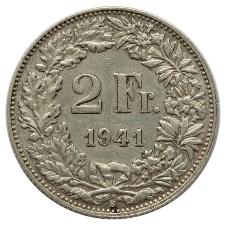 2 Franken 1941 Silber (Gebraucht) in Rotkreuz für CHF 6 – mit Lieferung auf Ricardo kaufen