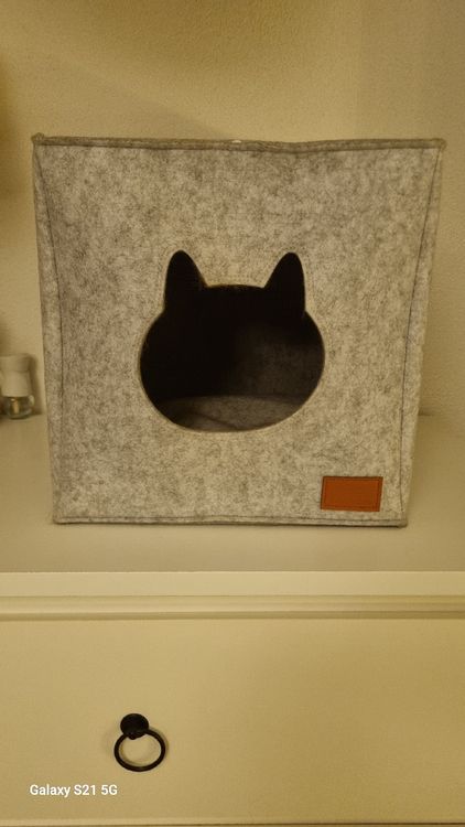 Kuscheliges Katzenhaus/Höhle aus Filz -Top Zustand! (Neu (gemäss ...