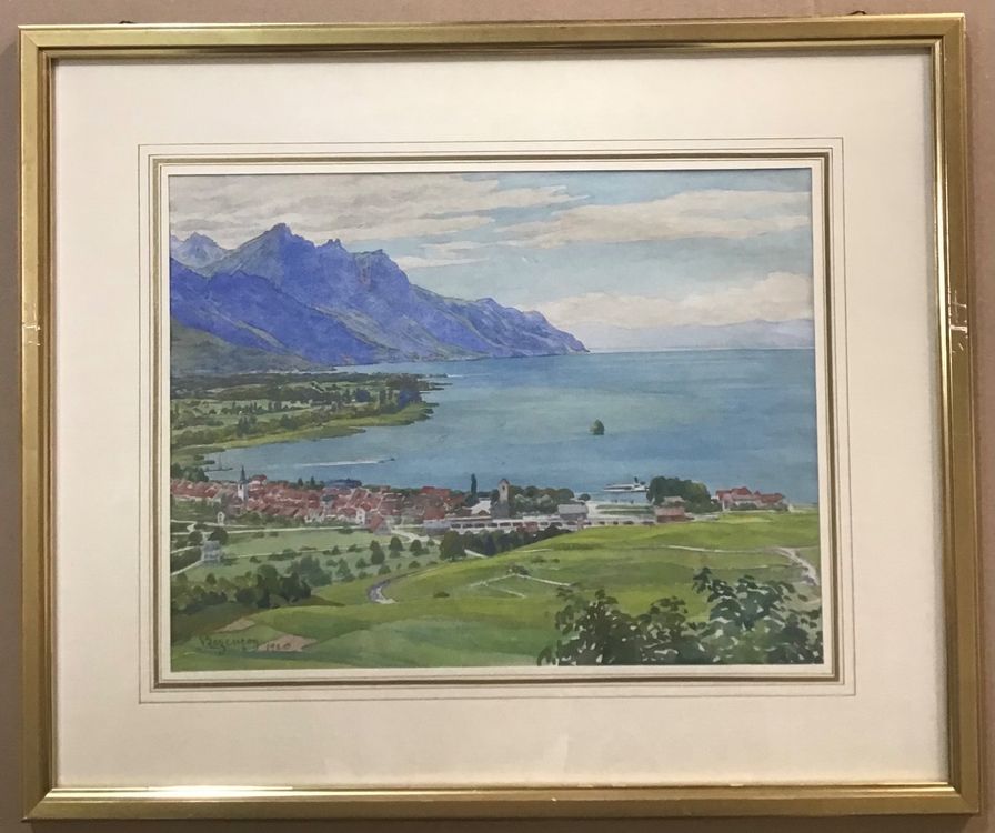 Antike Landschaft Aquarell Signiert (Gebraucht) in Root für CHF 15 – mit Lieferung auf Ricardo ...