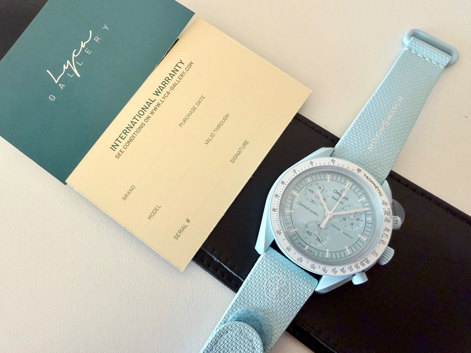 SWATCH x OMEGA Mission to Uranus +modern strap&Apollo11 coin (Neu ...