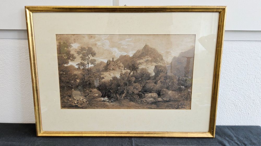 Dessin-aquarelle de Alessandro CASTELLI (1809-1902) | Kaufen auf Ricardo