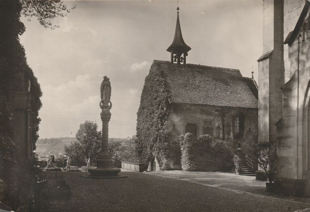 SG 211 Rapperswil, Burg, Burginneres mit Burgkapelle, ≈ 1910 (Gebraucht ...