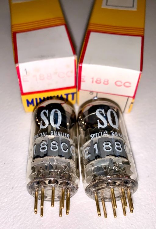 2 Röhren / Radioröhren E188CC / 7308, NOS, Philips SQ (Neu (gemäss ...