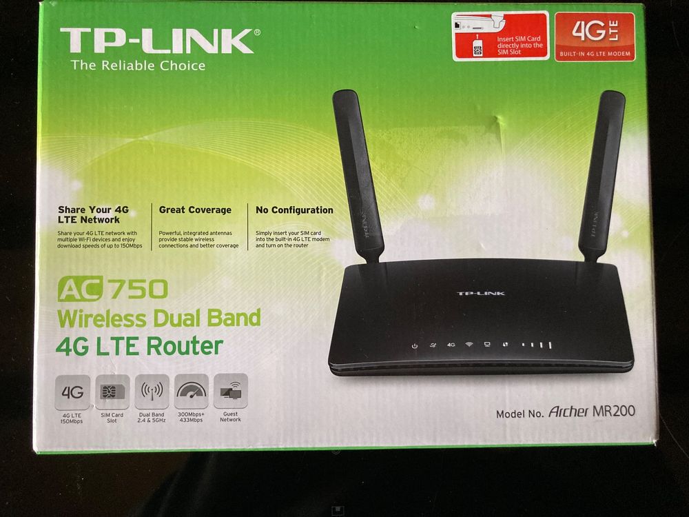 TP-LINK AC 750 Wireless Dual Band 4G LTE Router Archer MR200 (Gebraucht) in Muttenz für CHF 9 ...