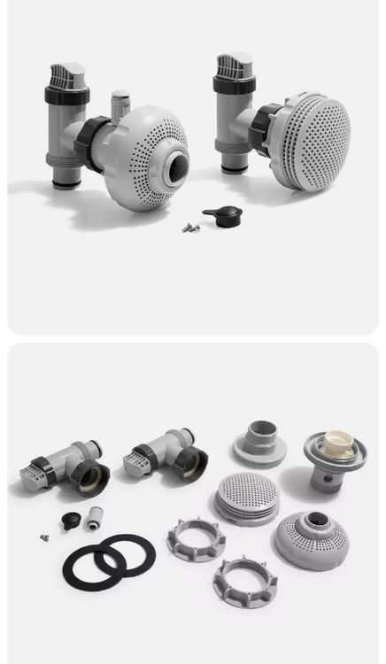 + INTEX ADAPTER Anschluss-Set Ø 38 mm Poolzubehör, 7,3-9,2m3 (Neu und ...
