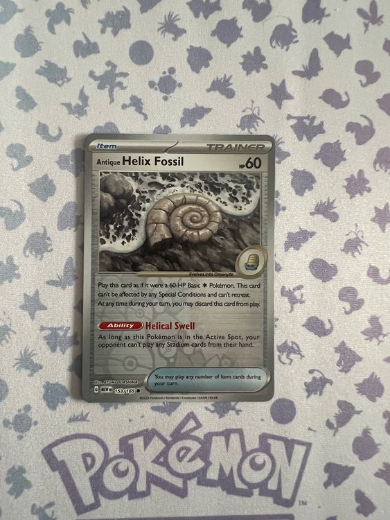 Pokémon 151 Helix Fossil Reverse EN | Kaufen auf Ricardo