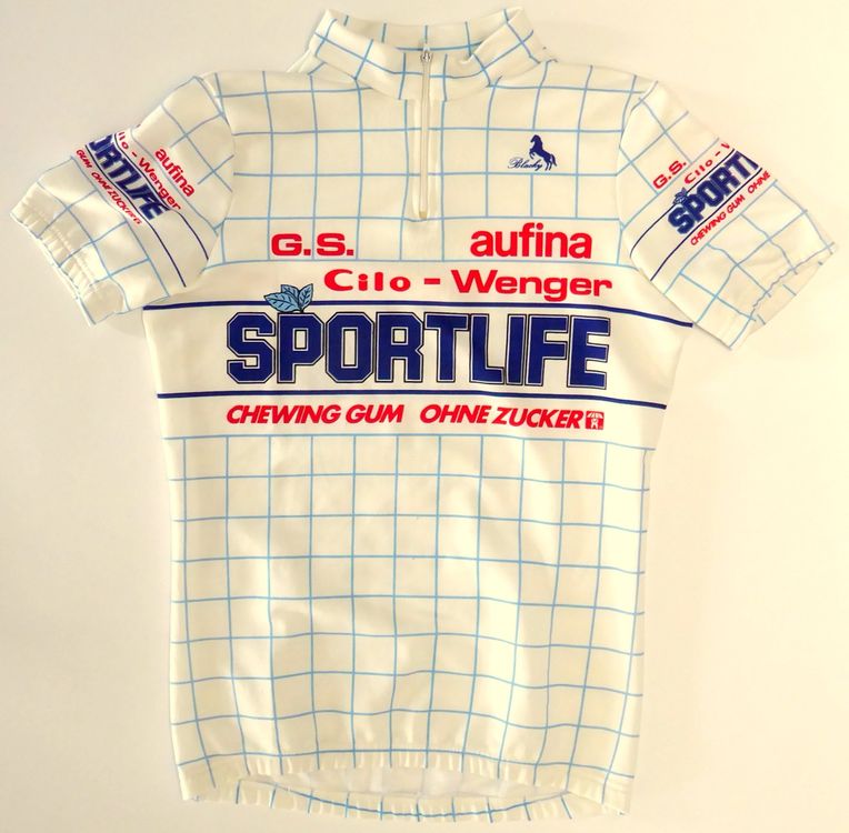seltenes orig. Team SPORTLIFE CILO AUFINA BLACKY Velo Trikot (Gebraucht ...