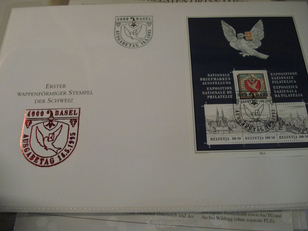 FDC Grossbrief 1995, Block Basler Taube | Kaufen auf Ricardo