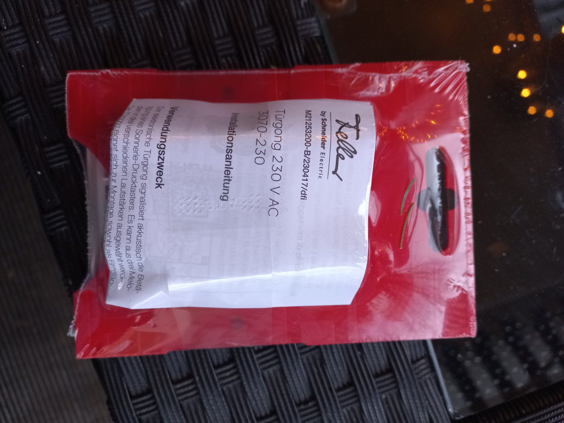 Campanello porta nuovo, Feller ENC, 230V AC, bianco (Nuovo e nell ...