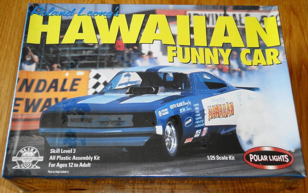 POLAR LIGHTS ROLAND LEONG'S HAWAIIAN DODGE CHARGER FUNNY CAR (Neu und ...