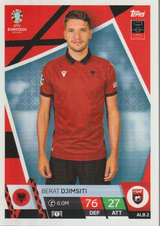 EURO 2024 Topps MATCH ATTAX ALB 2 BERAT DJIMSITI base card | Kaufen auf ... EURO 2024 Topps MATCH ATTAX ALB 2 BERAT DJIMSITI base card | Kaufen auf ...