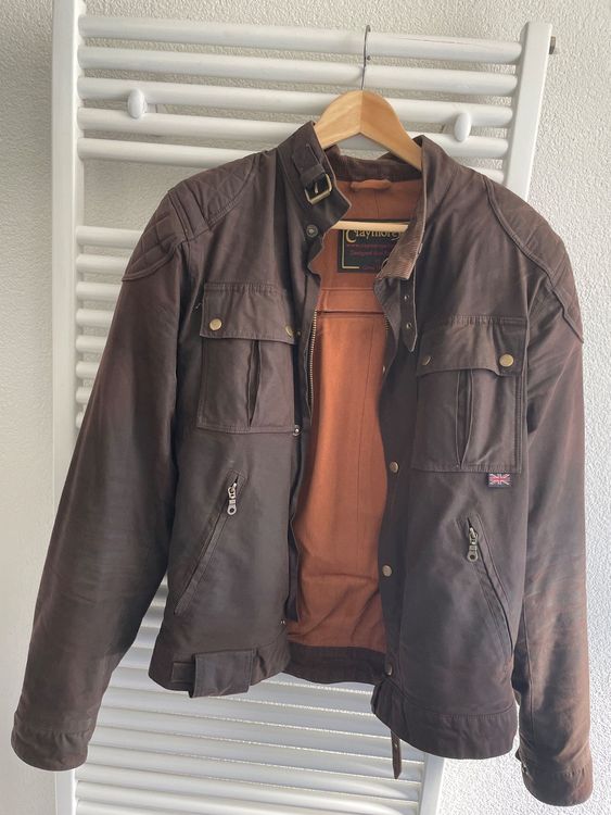 Motorradjacke Claymore, sand, handmade in UK | Kaufen auf Ricardo