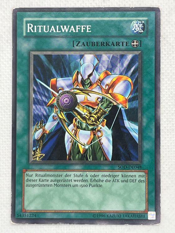 Yu-Gi-Oh! Ritualwaffe SOD-DE048 - Selten - Top Zustand! (Gebraucht) in ...