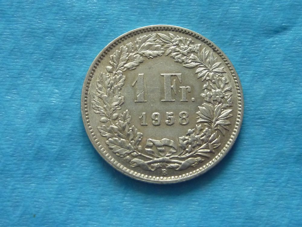Silber 1 Franken 1958. (Gebraucht) in Seon für CHF 3 – nur Abholung auf Ricardo kaufen
