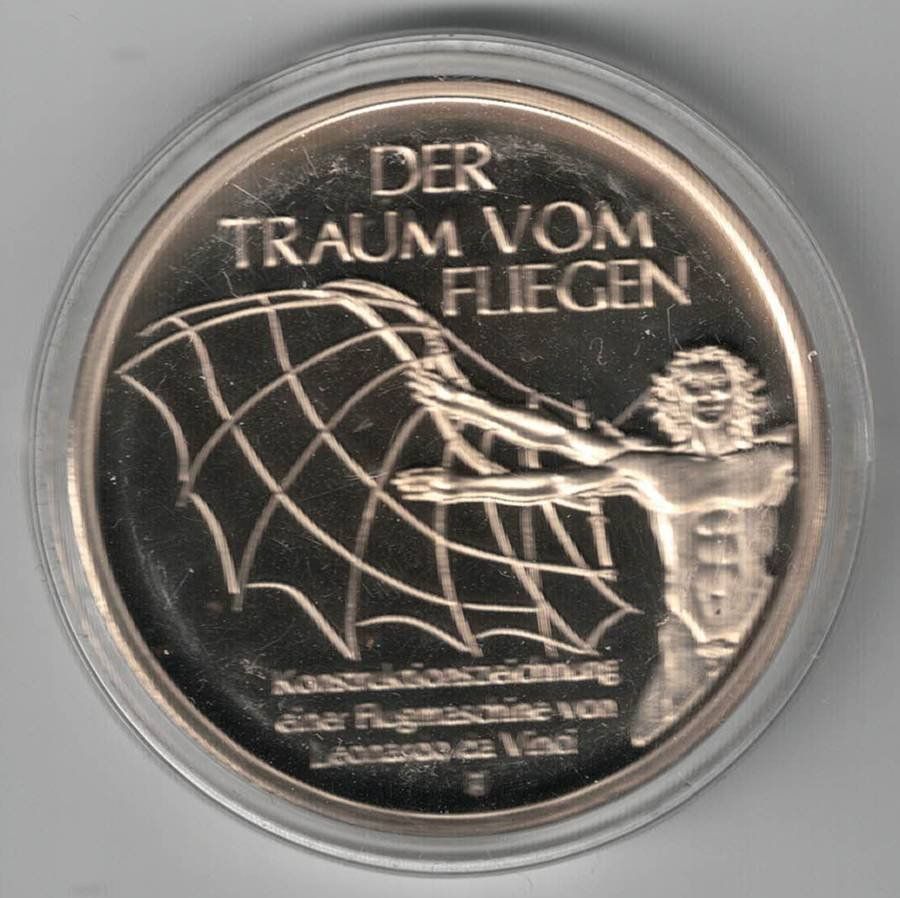 Tante Ju - Münze - Der Traum vom Fliegen - Leonardo da Vinci (Neu und originalverpackt) in ...