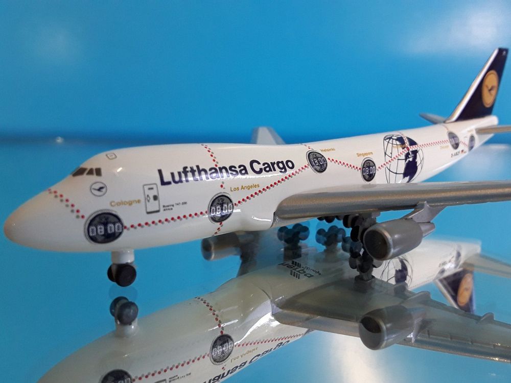 Lufthansa Cargo _ Boeing B747 _ herpa Modellflugzeug _ 1:500 (Gebraucht ...