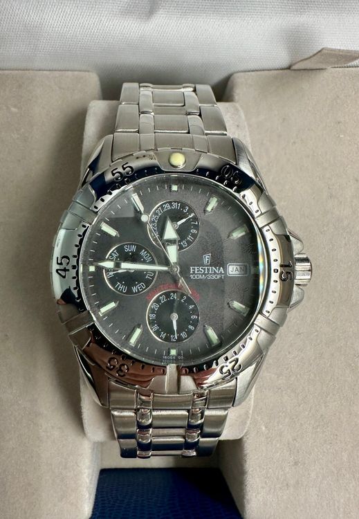 NEU: Festina 16059 Edelstahl Quarzuhr, ewiger Kalender (Neu und ...