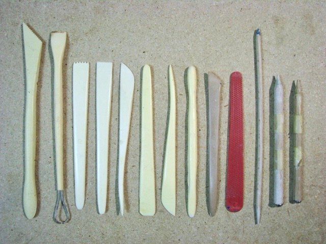 Set Werkzeuge Ton Bearbeitung Modellieren Töpfern Spachtel (Gebraucht ...