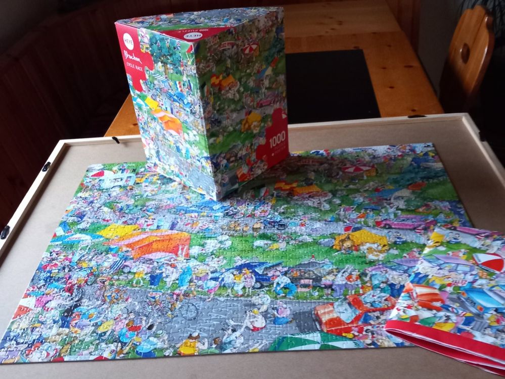 Heye 1000 Teile Puzzle "Ferienglück" mit Poster | Kaufen auf Ricardo