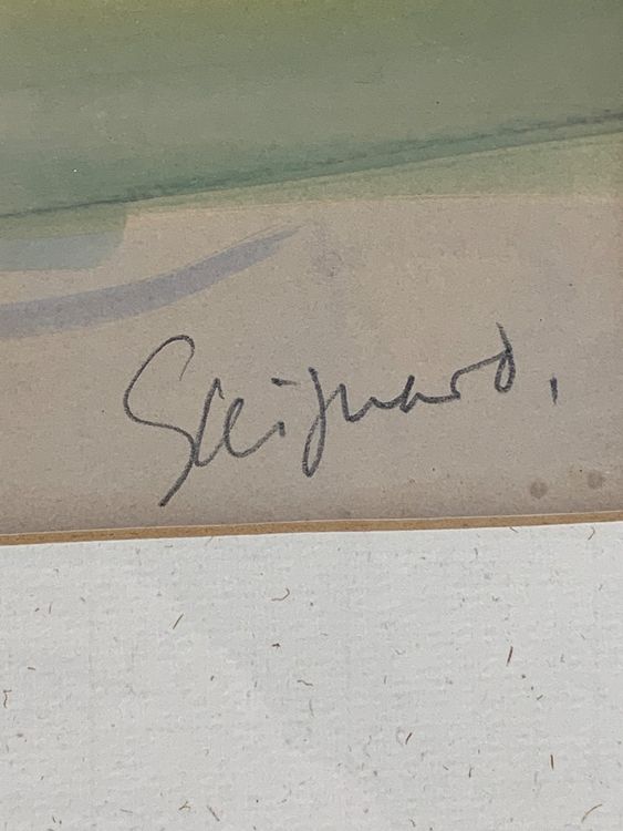Roland Guignard (1917-2004) Aquarell - Dorfansicht | Kaufen auf Ricardo