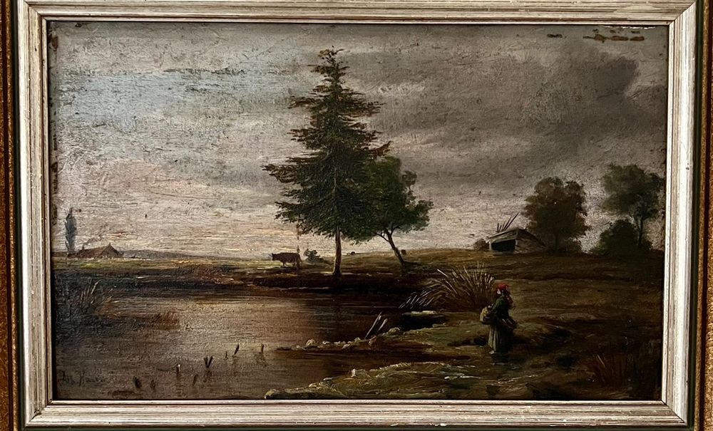 Albert Haug - Landschaftsbild Öl Antik (Gebraucht) in Rutschwil für CHF 75 – mit Lieferung auf ...