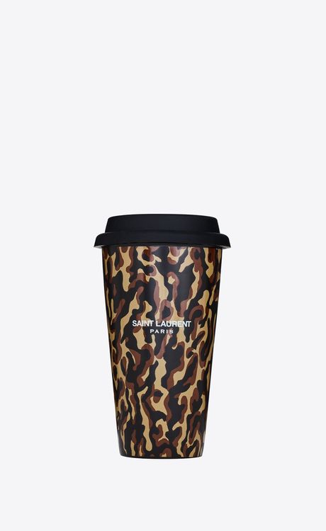 YSL Saint Laurent CAMOUFLAGE LEOPARD COFFEE MUG CERAMIC | Kaufen auf ...