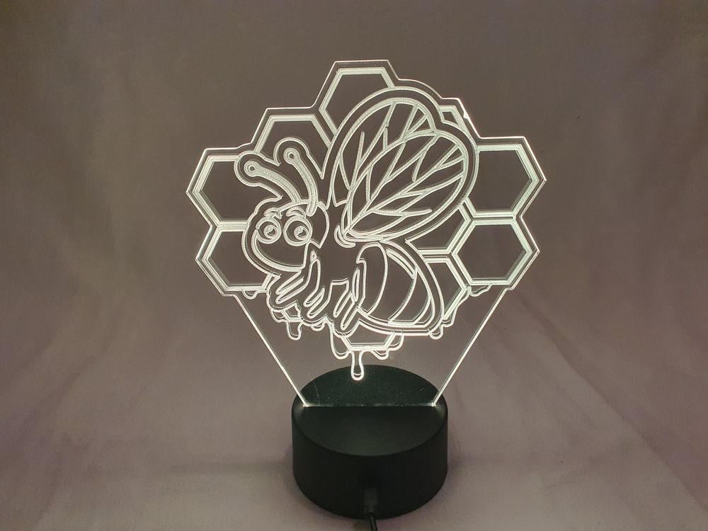 Nachttischlampe, Plexiglas Lampe, 3D Nachttischplexiglas (Neu (gemäss Beschreibung)) in Holziken ...