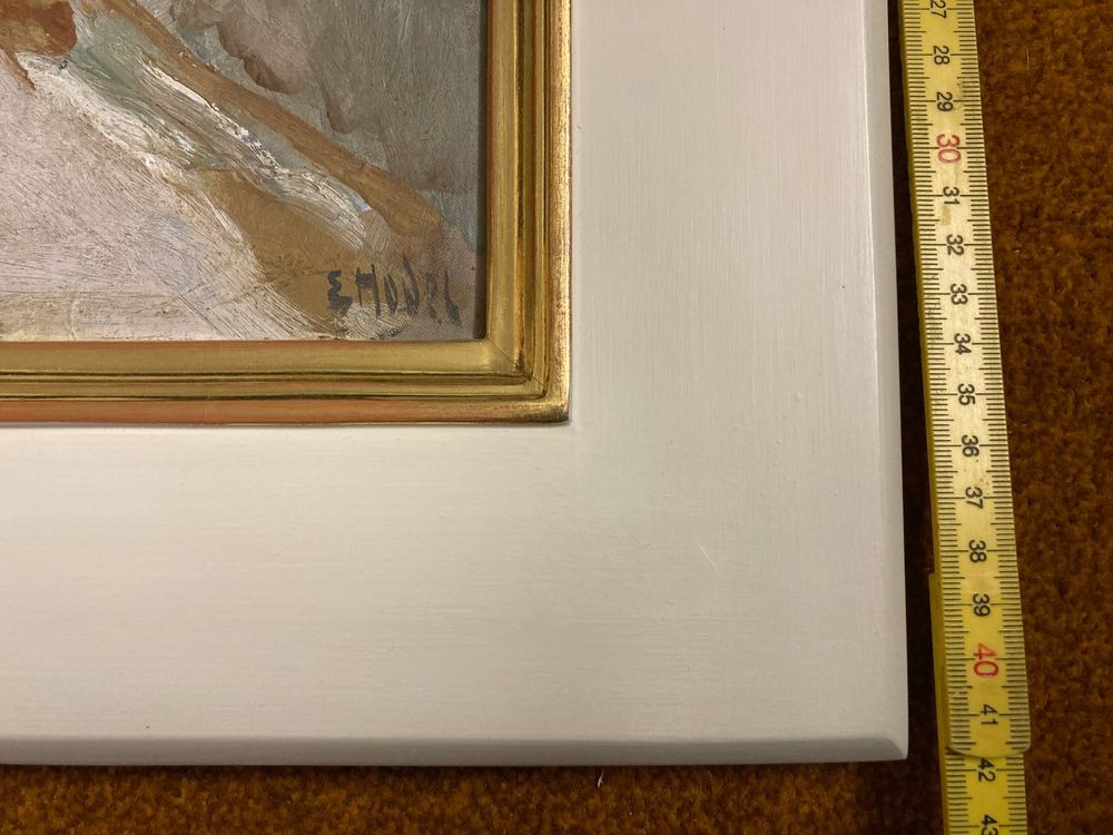 Gemälde von Ernst Hodel mit schönem Blattgoldrahmen (Gebraucht) in Brütten für CHF 650 – mit ...