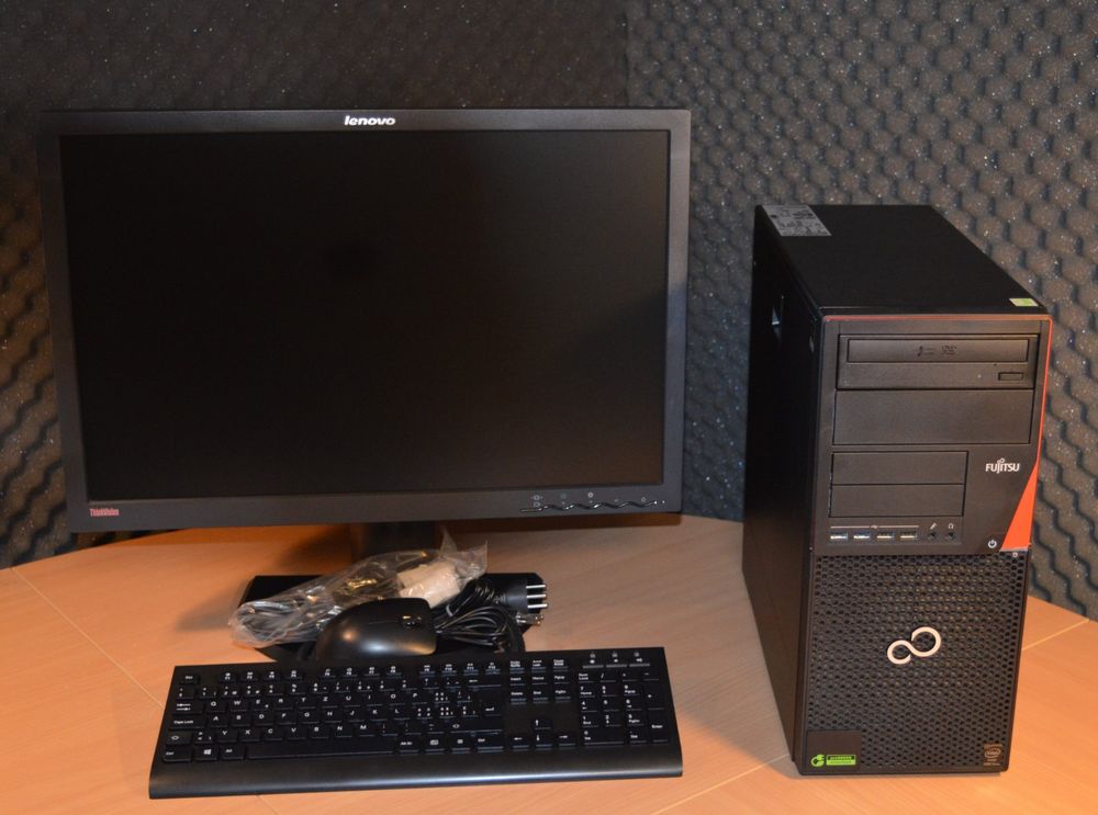 Fujitsu SET Corei5,SSD120/GB,500/GB,8/GB,Monitor 24 Zoll (Gebraucht) in ...