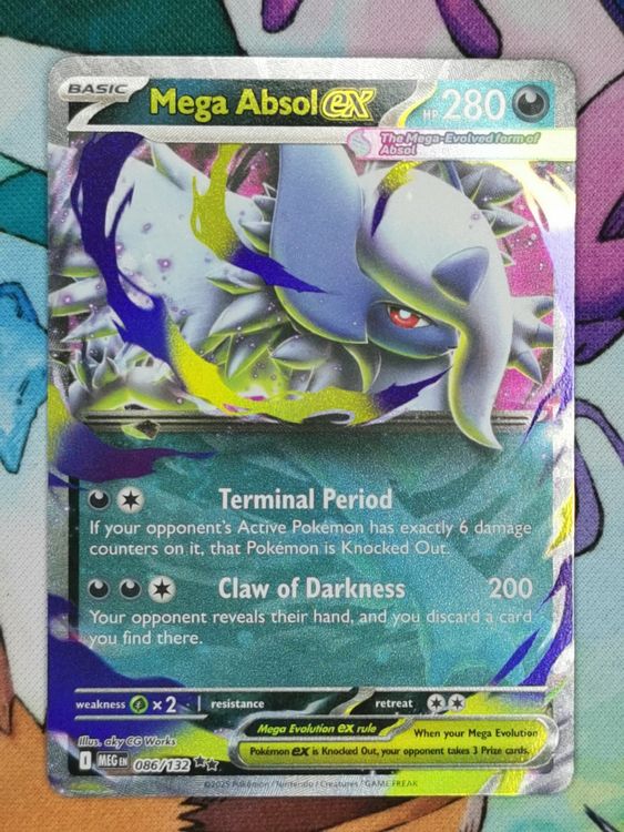 Pokemon Mega Absol ex 086/132 Mega Evolution (Neuf (Voir description ...