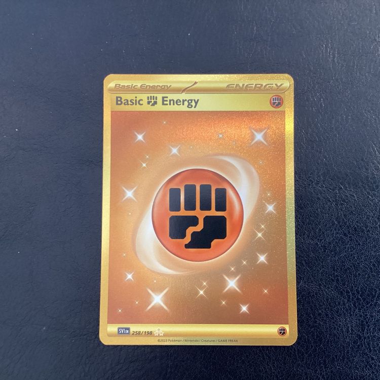 Scarlet&violet 258/198 Basic Fight Energy Gold Eng Mint Ab 1 (Gebraucht ...