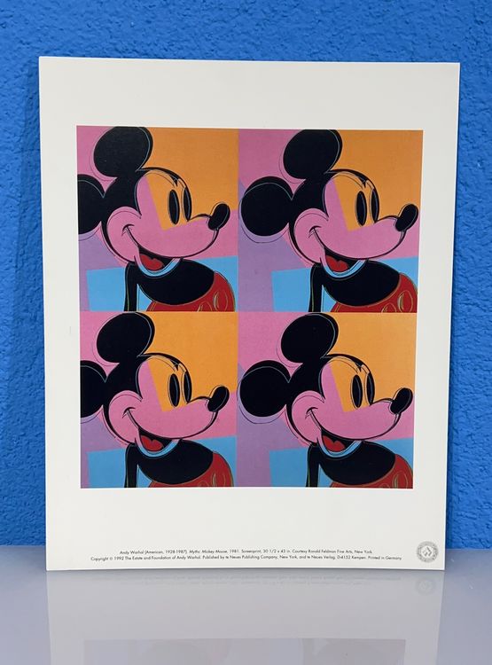 Andy WARHOL - Mickey Mouse 1992 …ScreenPrinT (Gebraucht) in Zürich für ...