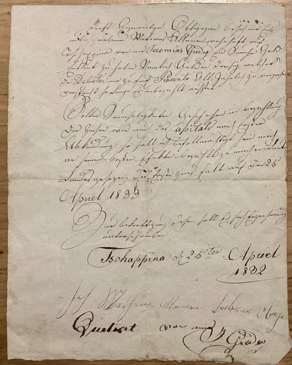 Antike Handgeschriebene Brief aus 1832 (Gebraucht) in Root für CHF 19 ...
