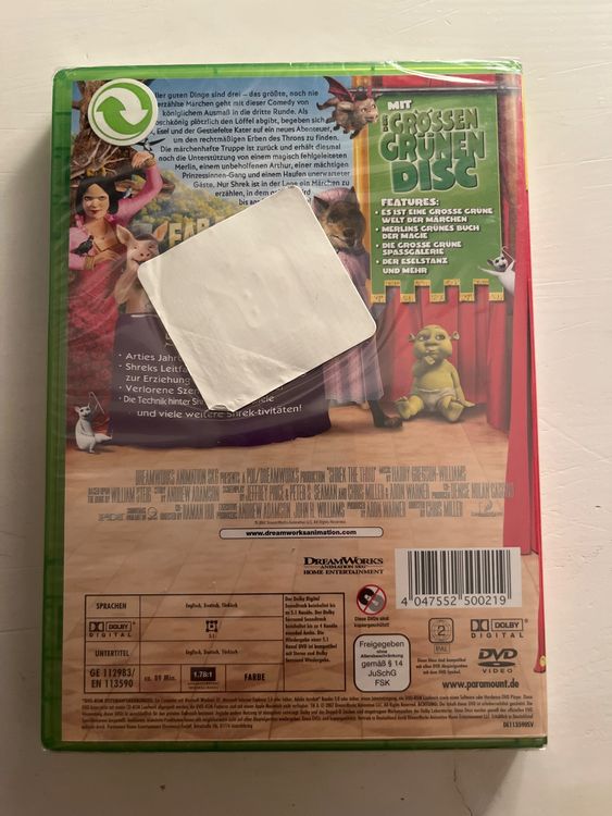 SHREK der Dritte (2007) DVD 📀 NEU OVP (Neu und originalverpackt) in ...