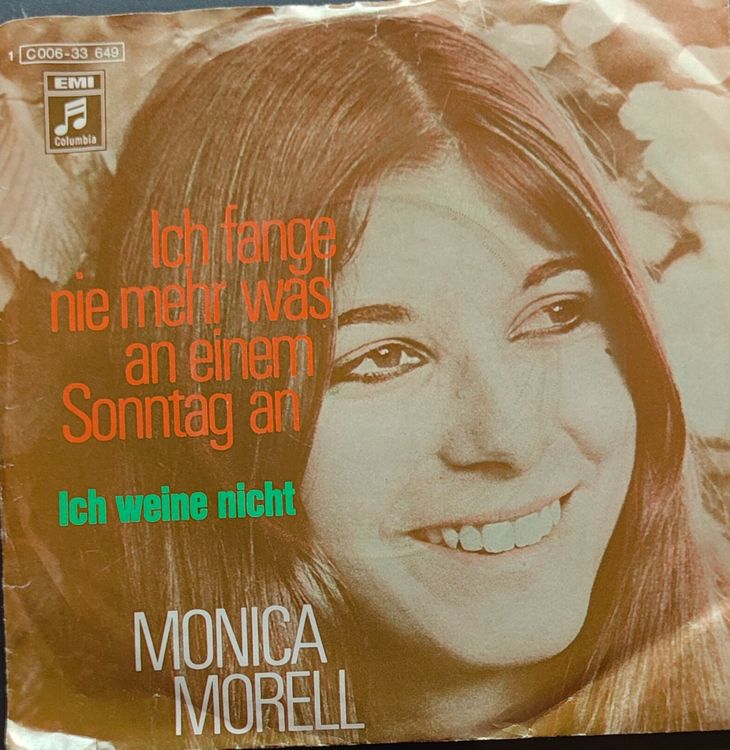 Vinyl-Single Monica Morell - Ich fange nie mehr was an einem (Gebraucht ...