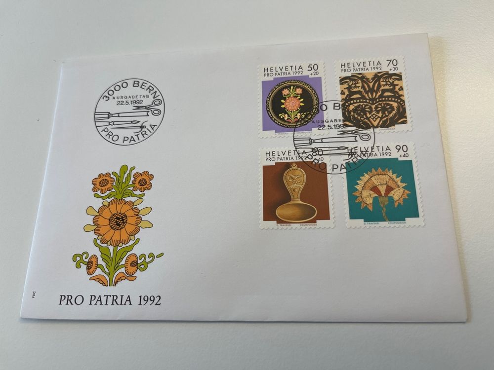 Briefmarken Pro Patria 1992 FDC | Kaufen auf Ricardo