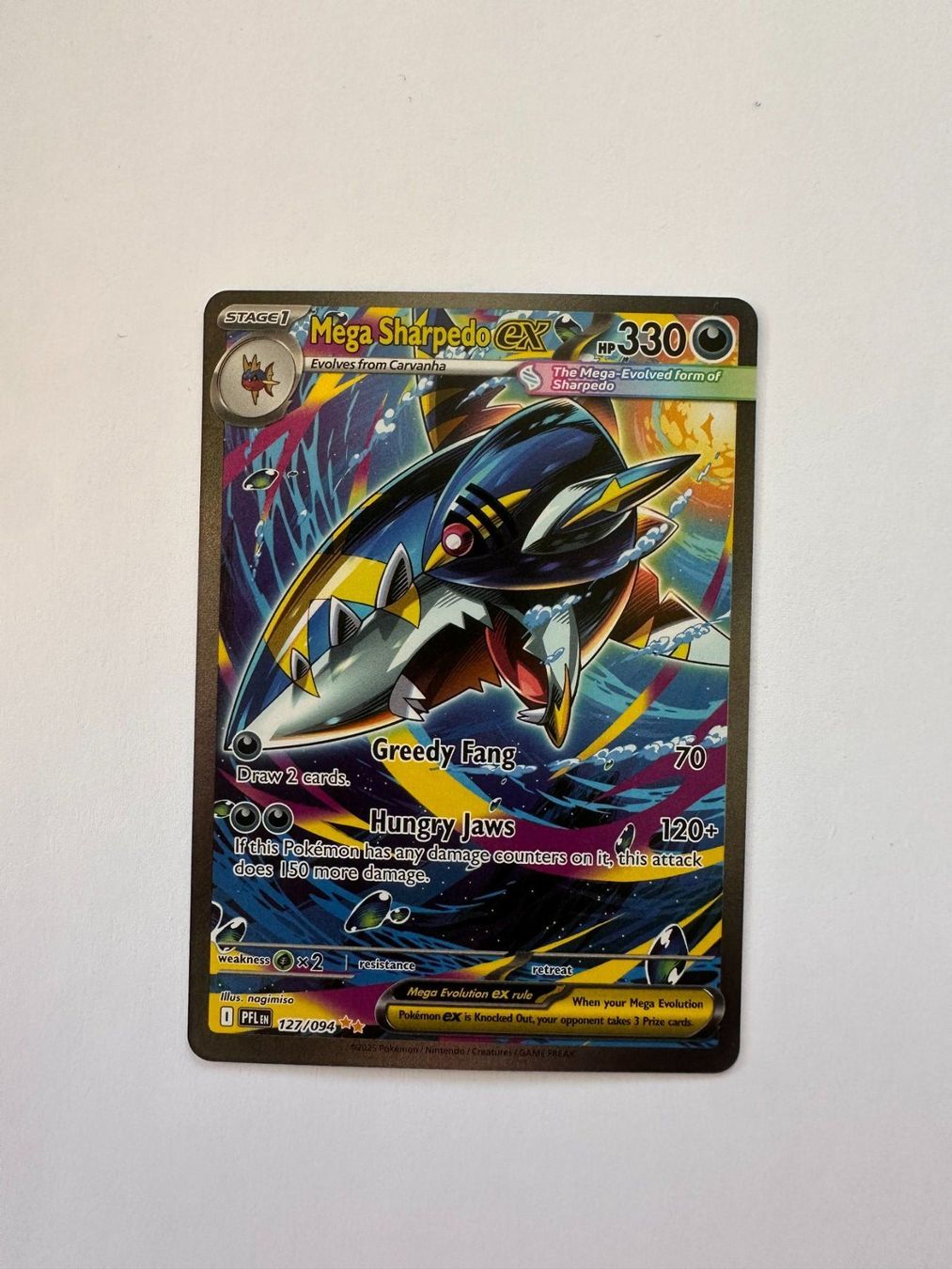 2025 Pokemon Phantasmal Flames Mega Sharpedo ex SIR (Gebraucht) in ...