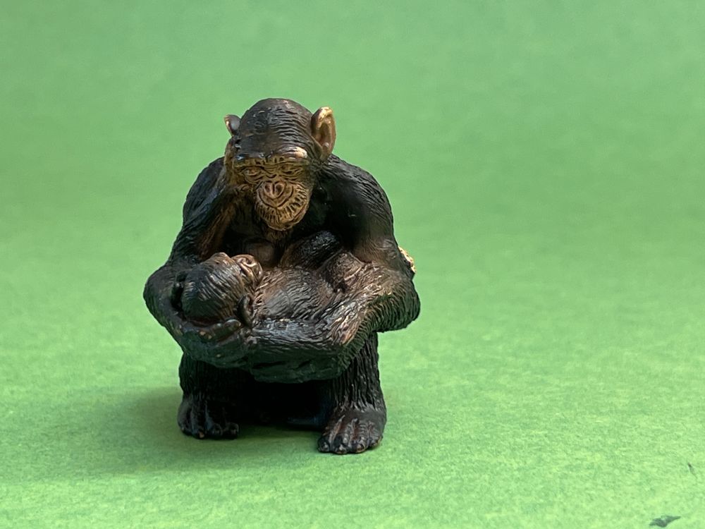 Schleich 14679 Schimpanse Affe Schimpansen-Weibchen mit Baby (Gebraucht) in Ennetbaden für CHF ...