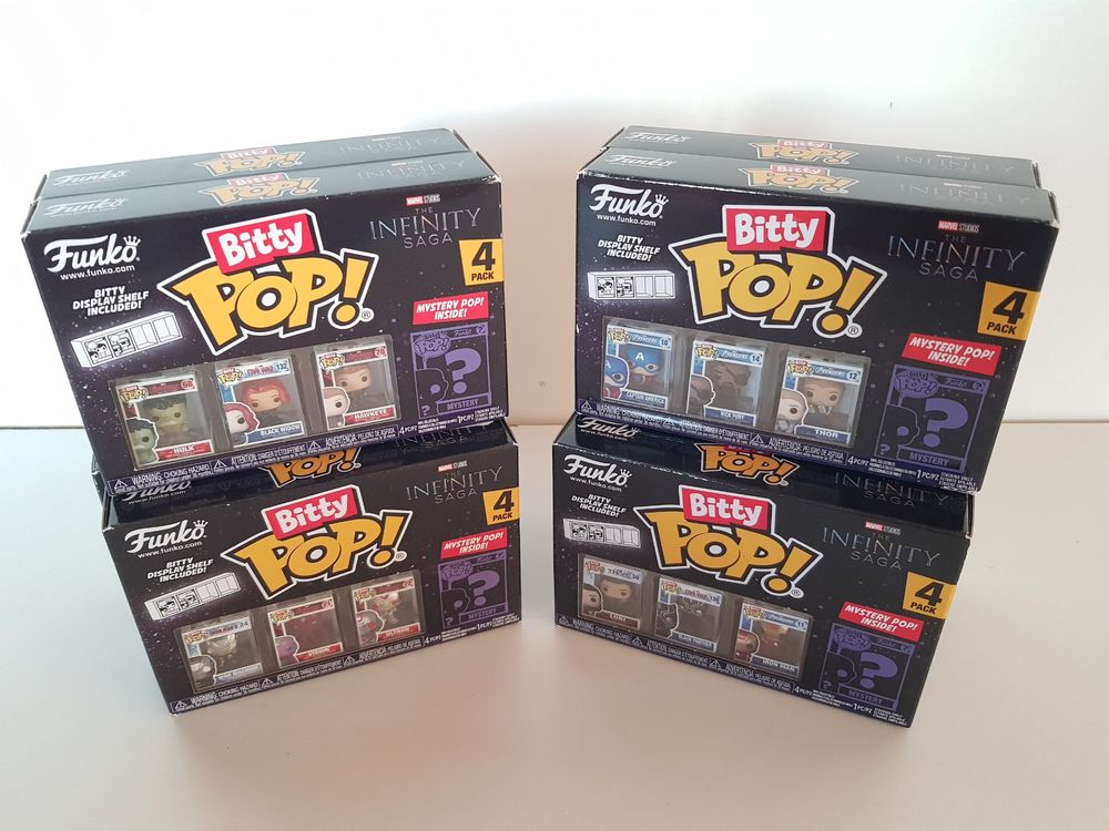 Funko Bitty Pop! Infinity Saga Mystery Box 4 Pack (Neu) (Neu und ...