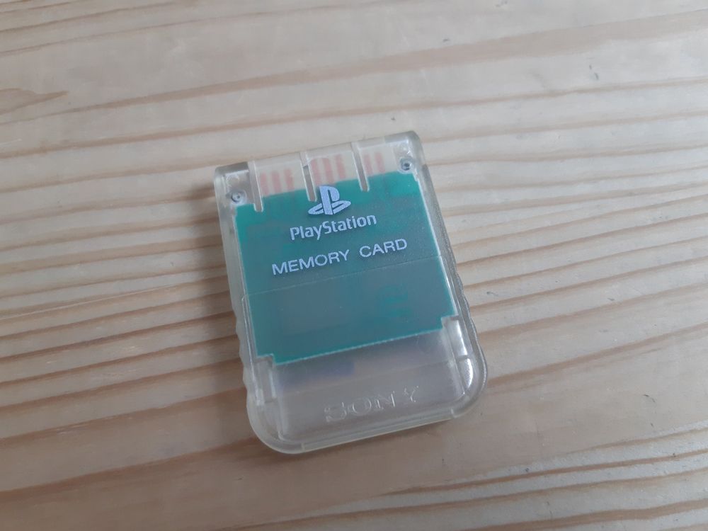 Original Sony Playstation 1 PS1 Memory Card Speicherkarte (Gebraucht ...