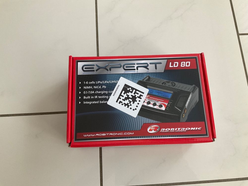RC Ladegerät Robitronic Expert LD 80 80W AC/DC, 1-6S (Neu (gemäss Beschreibung)) in Biel-Benken ...