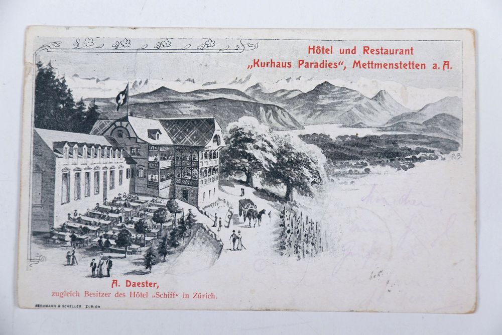 Hotel u Restaurant Kurhaus Paradies Mettmenstetten (Gebraucht) in Hettlingen für CHF 7 – mit ...