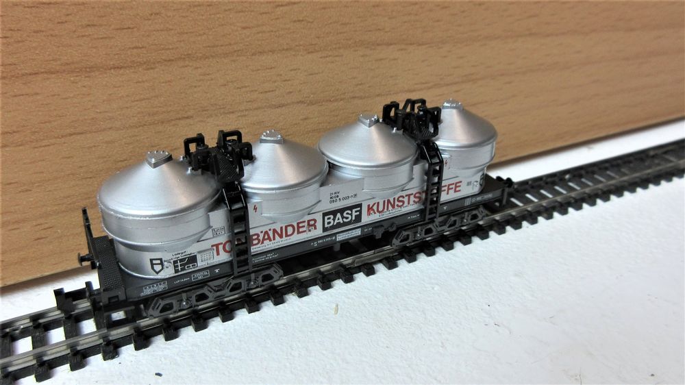 MINITRIX 13586 Silowagen " BASF Tonbänder " neu mit OVP (Neu (gemäss ...